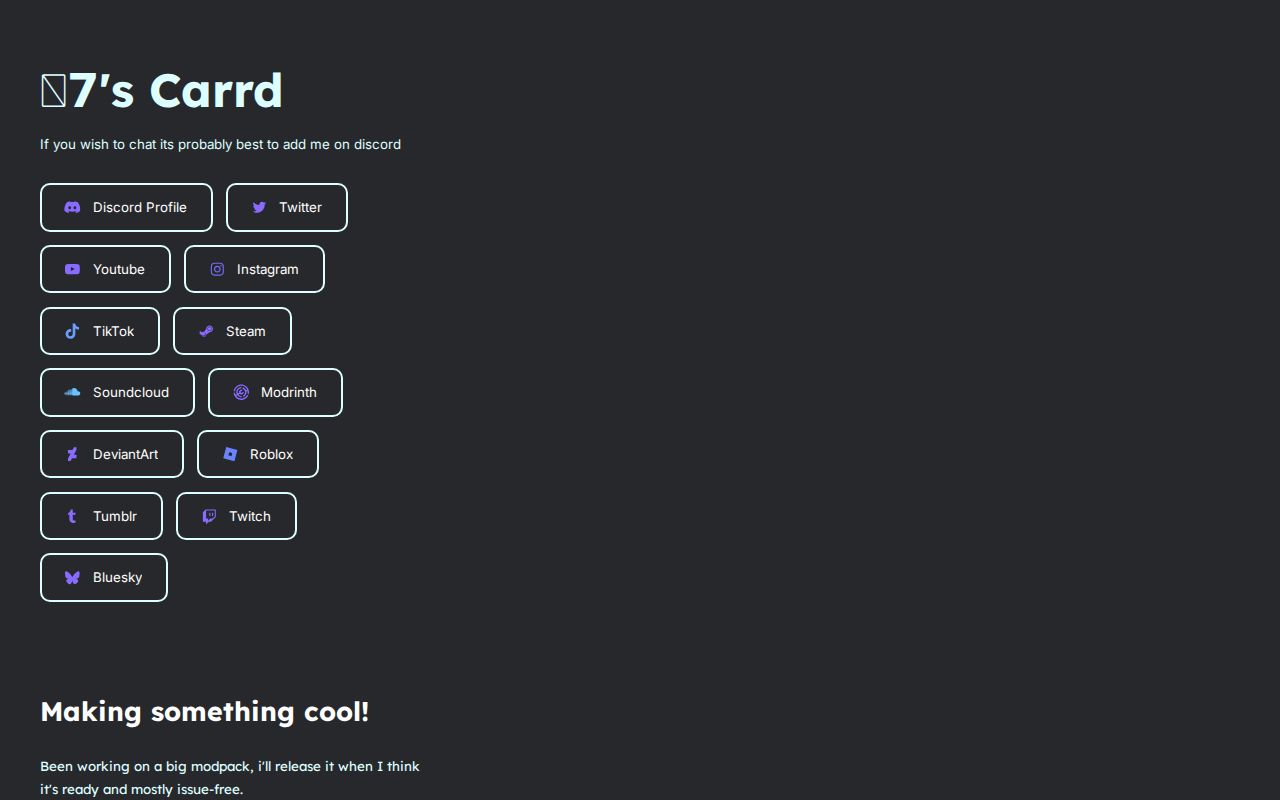 L7's information carrd
